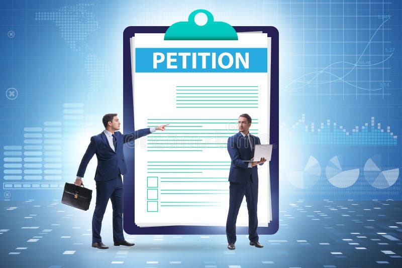 Businessman in Petition Application Concept Stock Image - Image of ...
