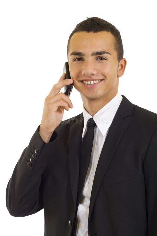 Phone Businessman stock photo. Image of happiness, phone - 1998328