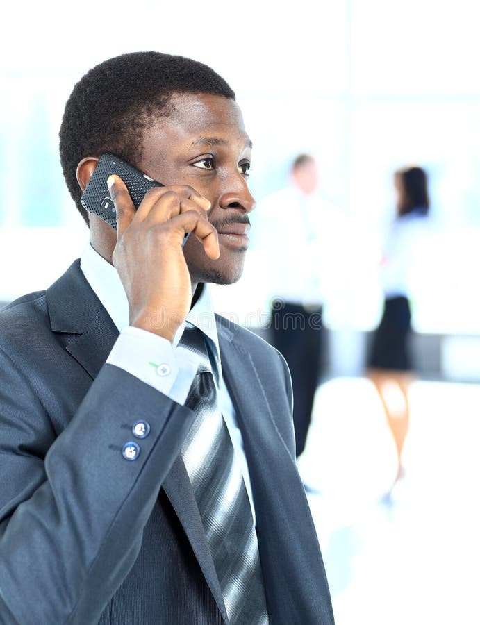 Businessman on the Phone in His Office Stock Photo - Image of people ...