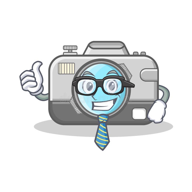 Businessman Photo Camera Character Cartoon Stock Vector - Illustration ...