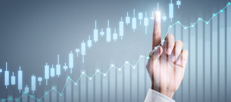 Businessman Plan Graph Growth and Increase Chart Positive Indicators in ...
