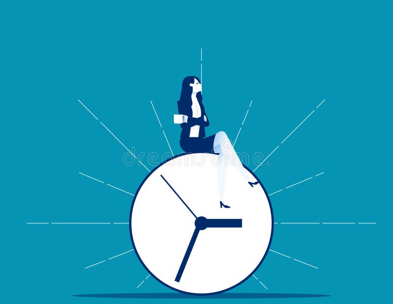 Businessman Plan Their Schedule. Prioritise Vector Concept Stock Vector ...