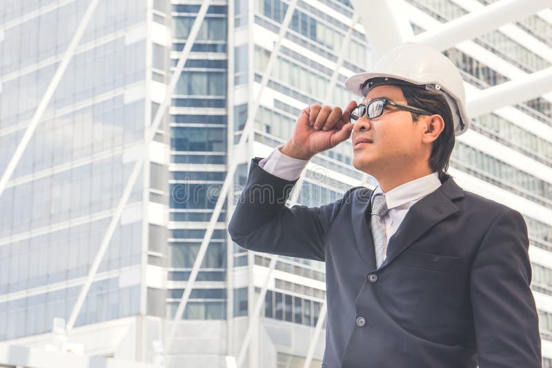 Businessman Planning Construction Project Stock Photo - Image of ...