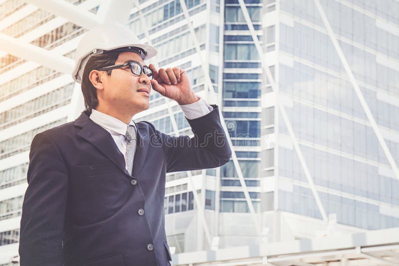 Businessman Planning Construction Project Stock Image - Image of ...