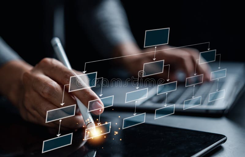 Businessman Planning Process Management Workflow. Step Scheme of ... Businessman Planning Process Management Workflow. Step Scheme of ...