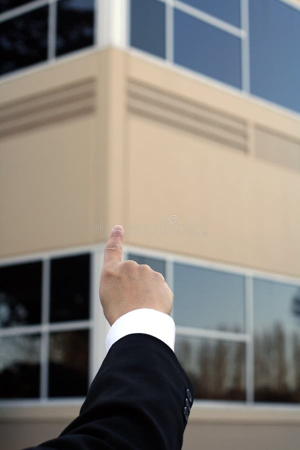 Businessman pointing stock image. Image of target, office - 599123