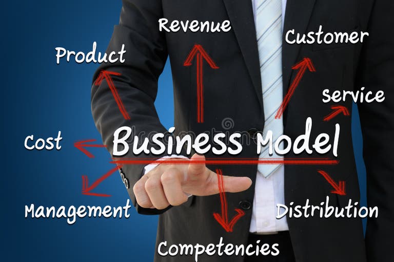 Businessman Pointing Business Model Concept Stock Photo - Image of goal ...