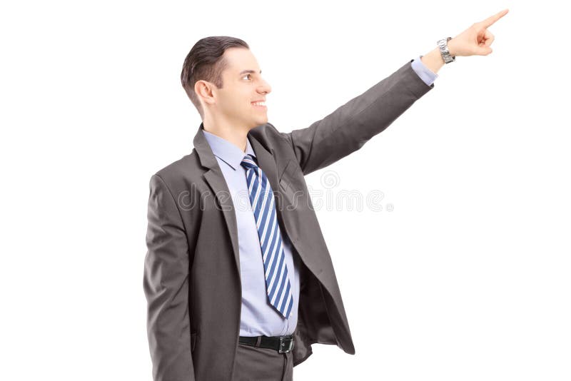 Man Holding Vertical Direction Arrow Sign. Stock Photo - Image of ...