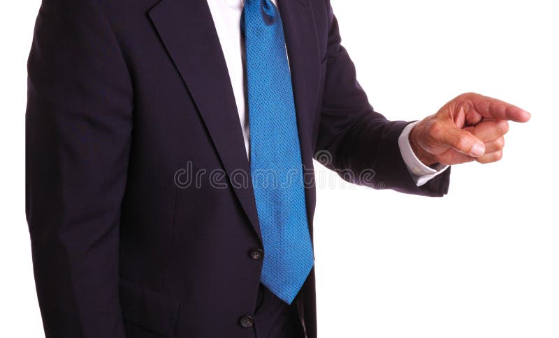 Businessman Pointing Finger Stock Photo - Image of person, businessman ...