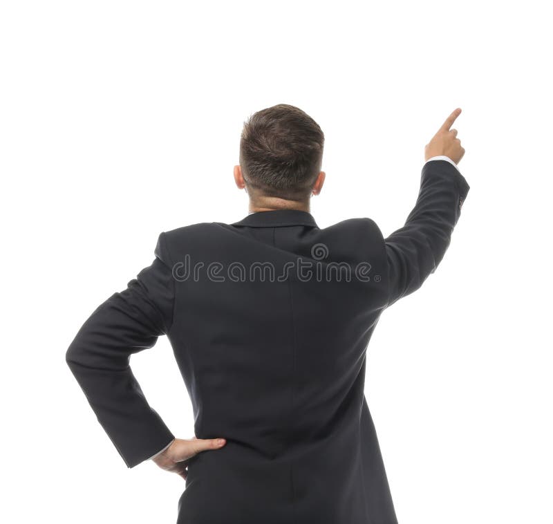 1,233,000+ Businessman pointing finger back view Free Stock Photos ...