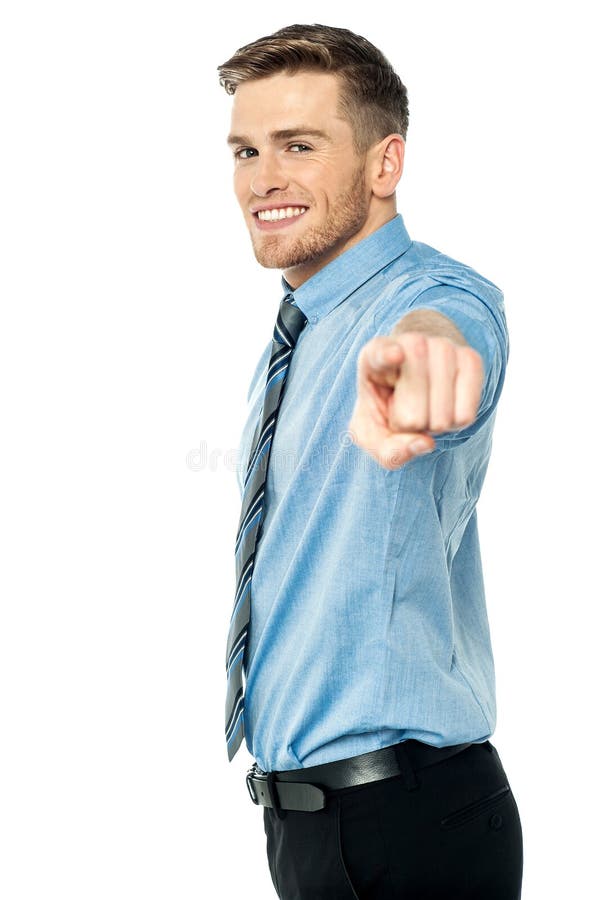 Businessman Pointing Towards Camera Stock Photo - Image of businessman ...