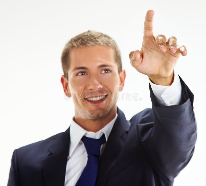 Businessman Pointing at You Stock Photo - Image of pointing, smile ...