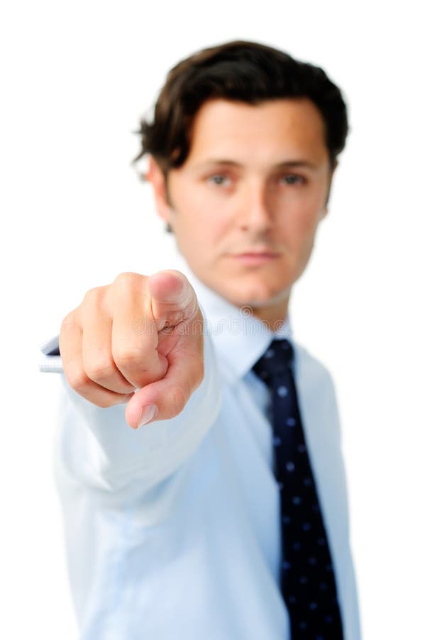 Businessman with Straight Face Stock Photo - Image of pose, handsome ...
