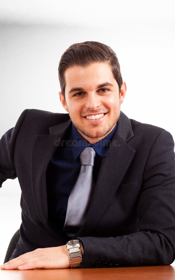 Businessman portrait stock image. Image of employee, confident - 19993509