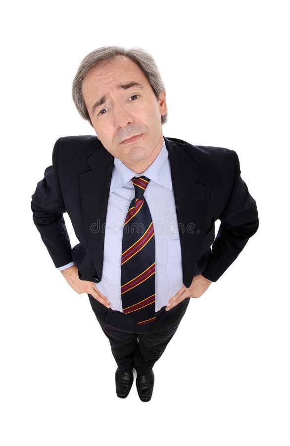 Businessman Portrait - High Angle Stock Photo - Image of vertical ...