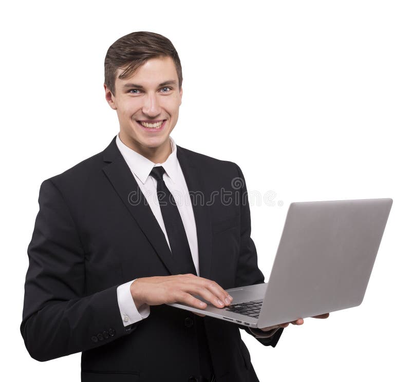 Businessman portrait stock image. Image of form, black - 54061211