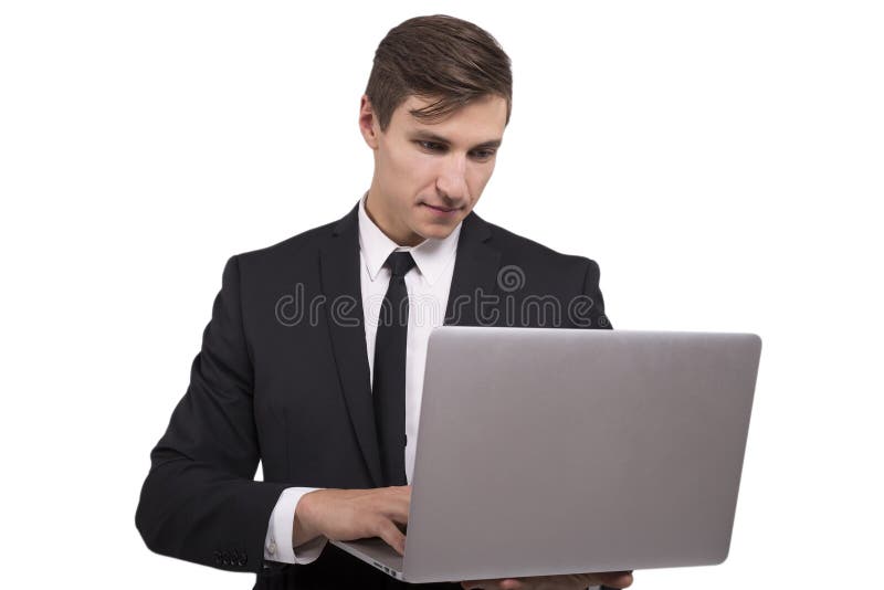 Businessman portrait stock photo. Image of holding, black - 54061260