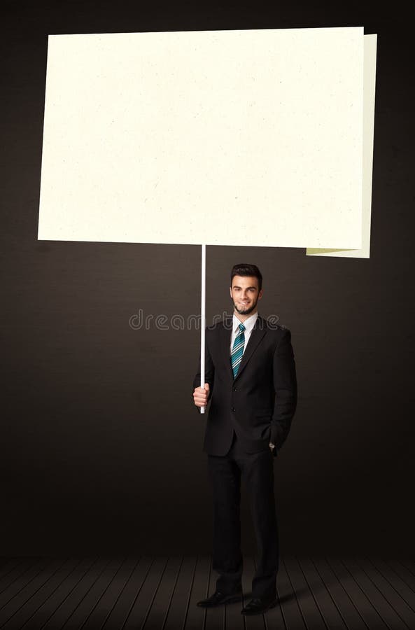 Businessman and post it stock photo. Image of busy, paper - 15810774