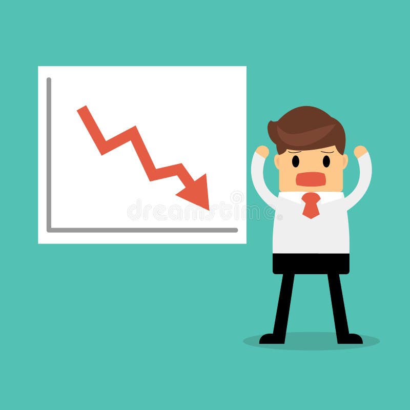 Businessman Presenting Falling Chart Stock Illustrations – 14 ...