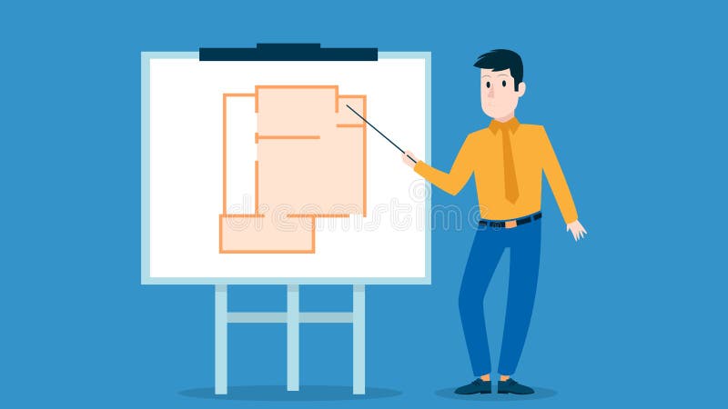 Businessman Presenting Marketing Data Stock Vector - Illustration of ...