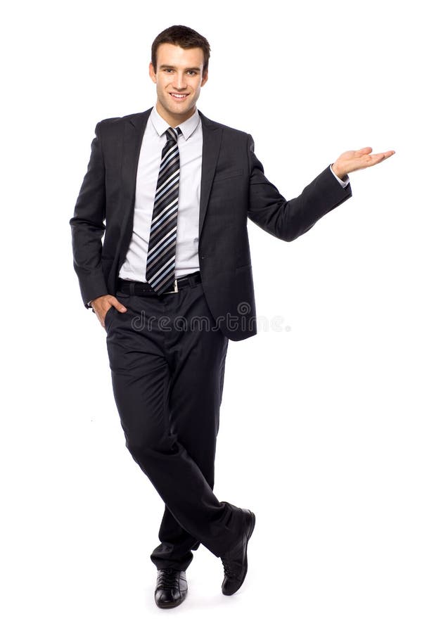Business Man Presenting Something Stock Photo - Image of male, black ... Business Man Presenting Something Stock Photo - Image of male, black ...