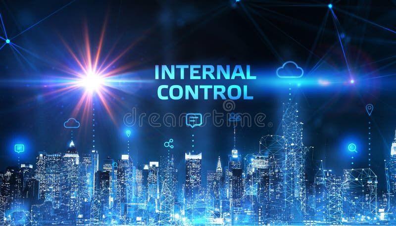 IC, Internal Control. Concept with Keyword, People and Icons. Flat ...