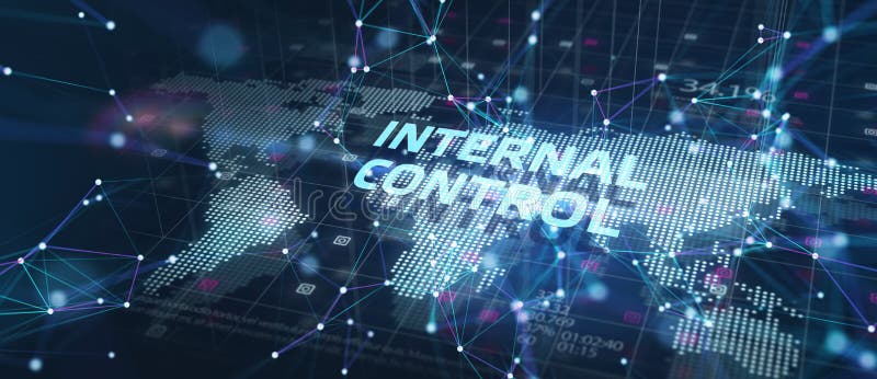 IC, Internal Control. Concept with Keyword, People and Icons. Flat ...