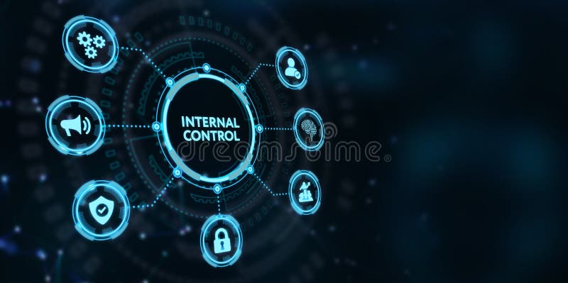 IC, Internal Control. Concept with Keyword, People and Icons. Flat ...