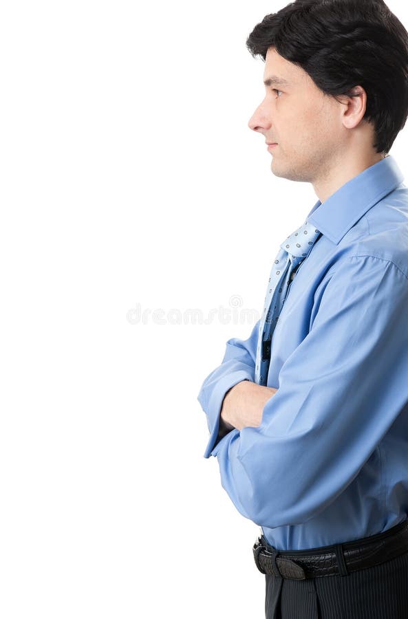 Businessman in profile stock image. Image of boss, businessman - 30743697