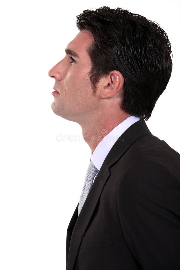 Businessman in profile stock image. Image of boss, businessman - 30743697