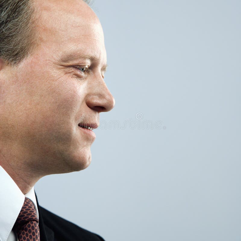 Businessman Profile Portrait Stock Photo - Image of studio, face: 5047196