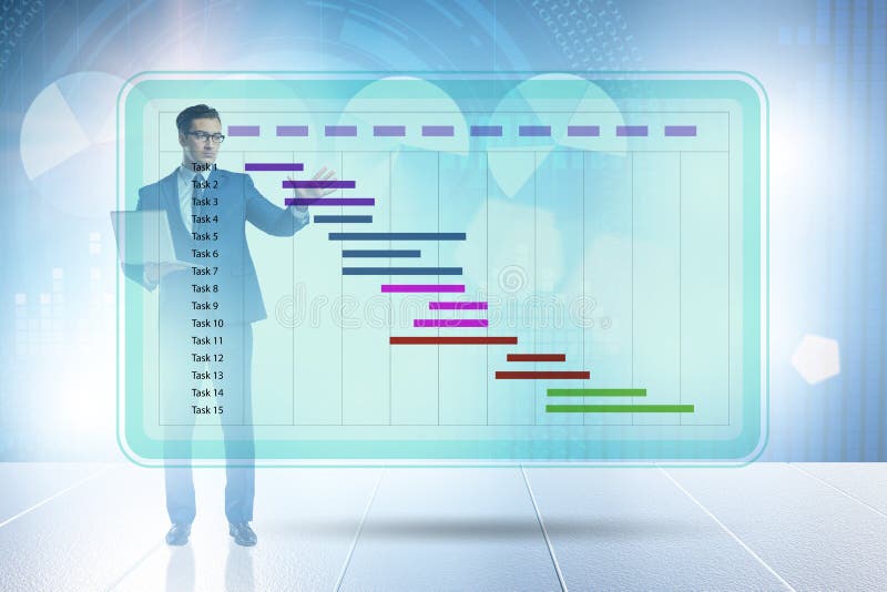 Project Management Concept in Stages Stock Image - Image of initiate ...