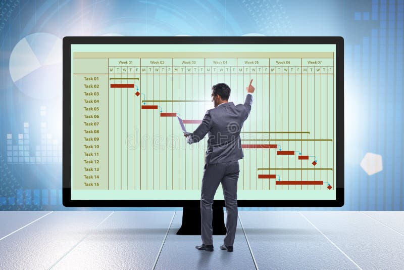 Project Management Concept in Stages Stock Image - Image of initiate ...