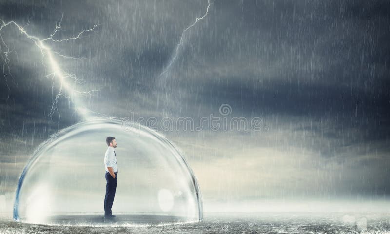 Man Safely Inside Sphere Storm Stock Photos - Free & Royalty-Free Stock ...