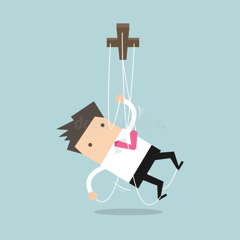 Human free will stock illustration. Illustration of pulling - 69407105