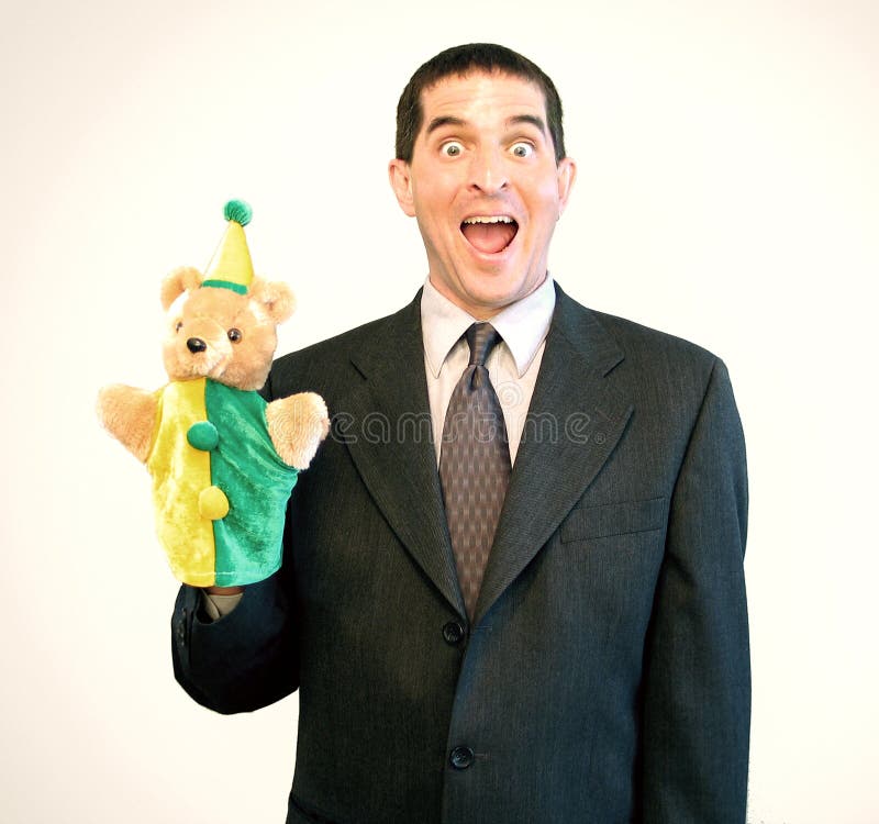 Puppet with surprised face stock image. Image of situation - 61599529
