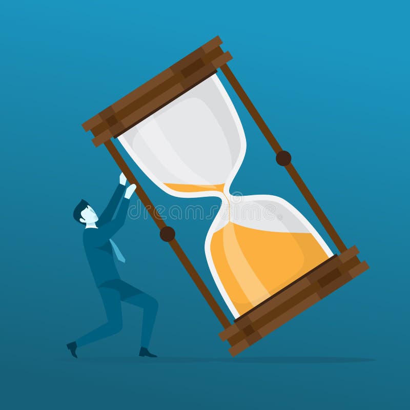 Man Pushing Clock Stock Illustrations – 94 Man Pushing Clock Stock ...