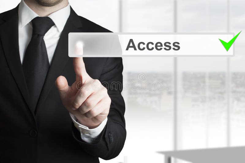 Green access button stock image. Image of green, office - 10847629