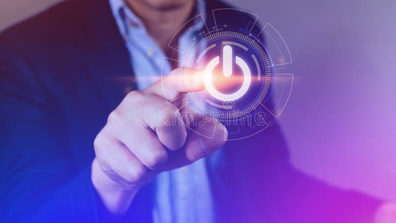 696 Computer Power Button Pressing Stock Photos - Free & Royalty-Free ...