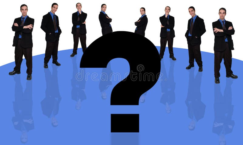 Question mark man stock illustration. Illustration of business - 2533303