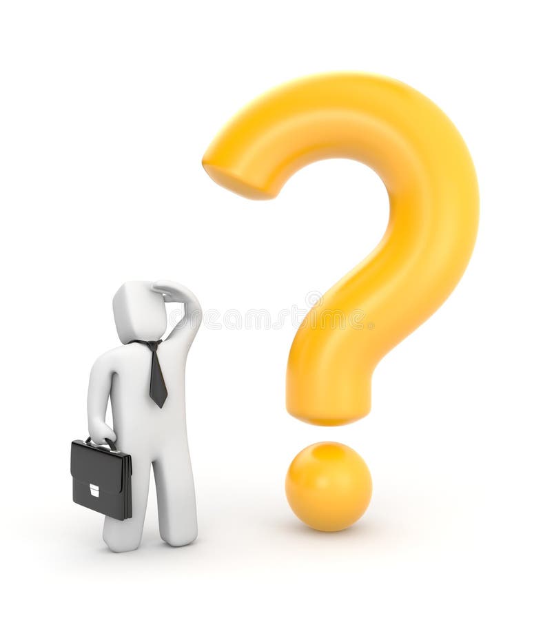 Businessman Looking at the Problem Stock Illustration - Illustration of ...