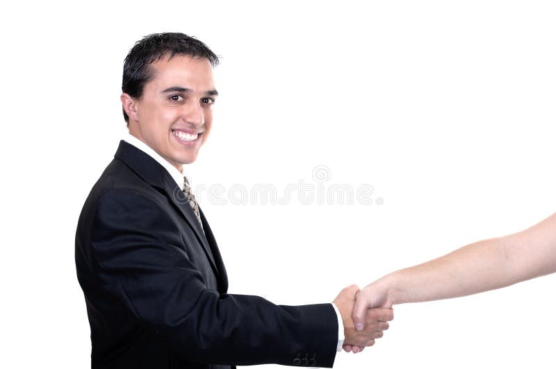 Businessman Reaching Out His Hand for a Handshake Stock Image - Image ...