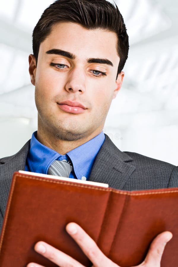 Businessman reading stock photo. Image of manager, student - 24252686