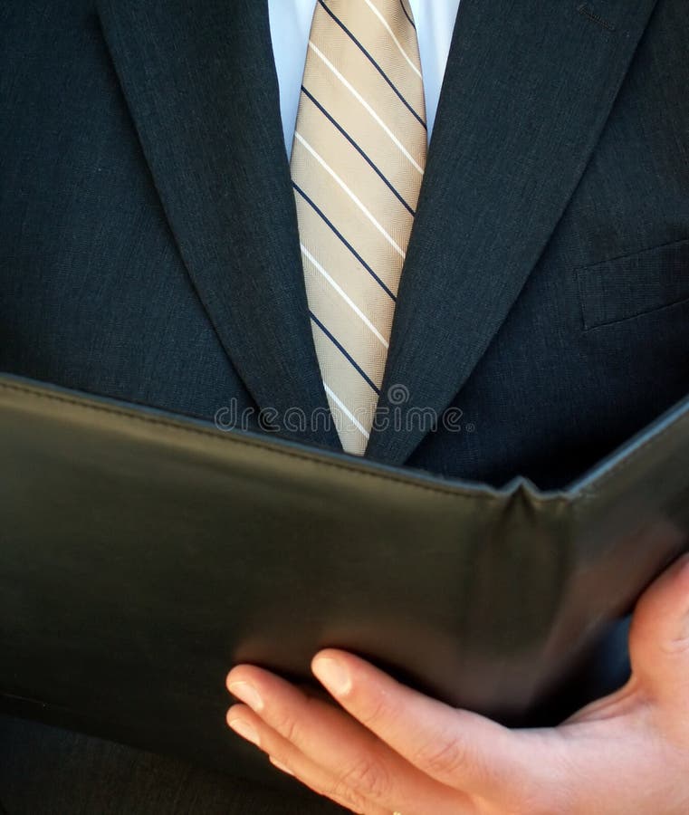 Businessman reading stock photo. Image of portfolio, holding - 276542