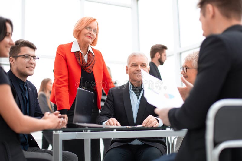 Businessman Receiving Documents from Hands of Partner Stock Image ...
