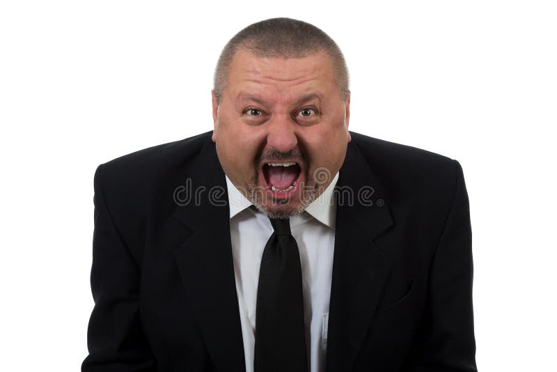 Businessman is Red Faced and Very Angry Stock Image - Image of male ...