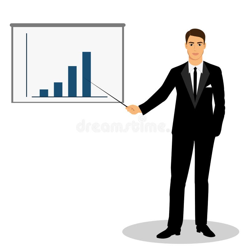 Businessman. Report. Profession. Stock Vector - Illustration of cartoon ...