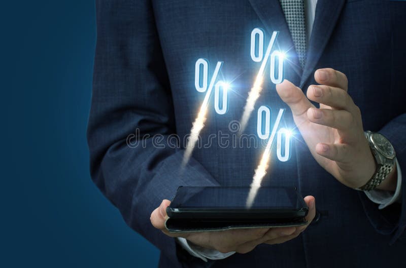 Businessman Represents the Start of the Discounts. Stock Photo - Image ...