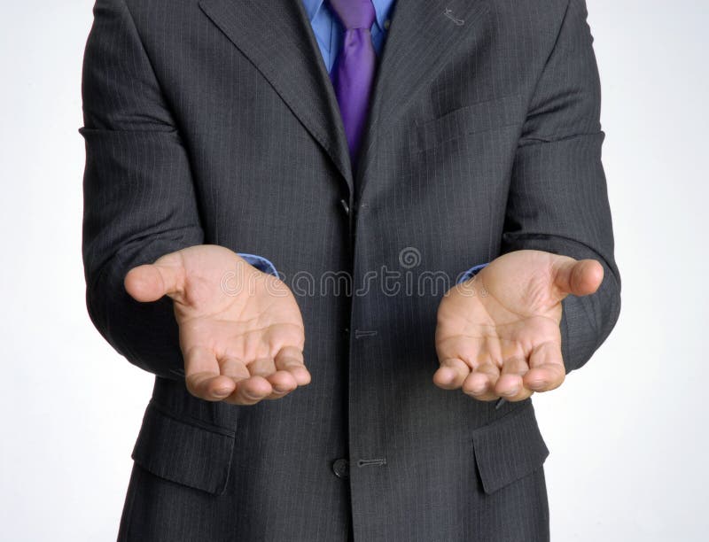 Businessman. stock image. Image of hand, account, asking - 30819275
