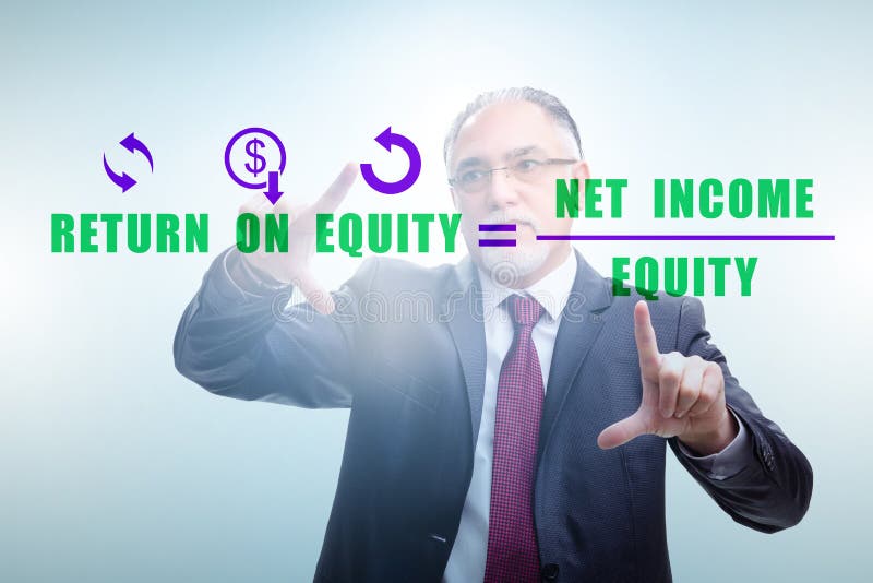 Businessman in Return on Equity Concept Stock Image - Image of asset ...